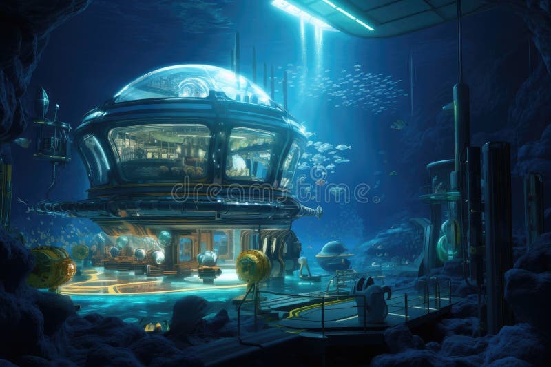 Astronaut and Spaceship in Deep Space. 3D Rendering Stock Illustration ...