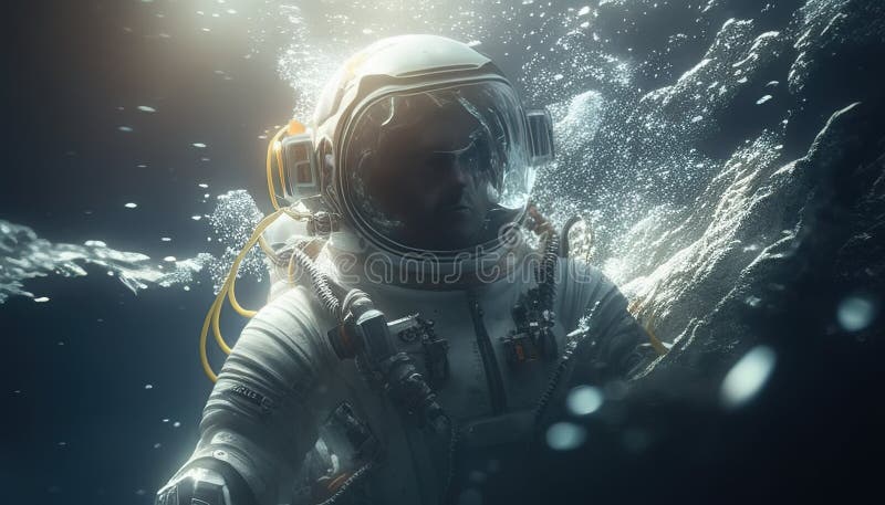 Spacesuit Underwater Stock Illustrations – 240 Spacesuit Underwater ...