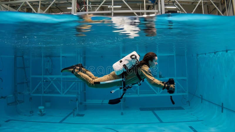 Astronaut Underwater Training: Neutral Buoyancy Simulation Stock ...