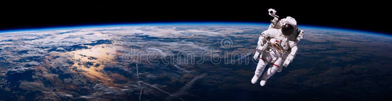Astronaut in space stock photo. Image of copy, spacewalk - 19329476