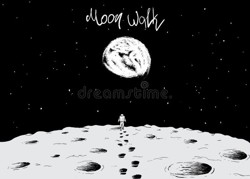 Cartoon Astronaut Walking Moon Stock Illustrations – 139 Cartoon ...
