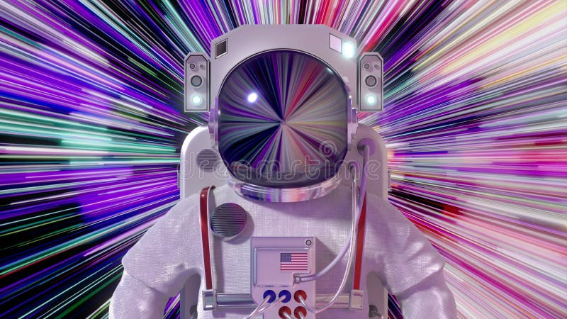 Astronaut Wearing Space Suit Flies Inside Hyperspace Tunnel Stock ... Astronaut Wearing Space Suit Flies Inside Hyperspace Tunnel Stock ...
