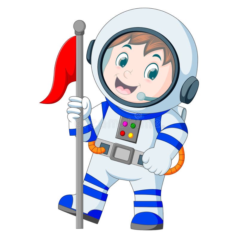 Astronaut in White Spacesuit on White Background Stock Vector ... Astronaut in White Spacesuit on White Background Stock Vector ...