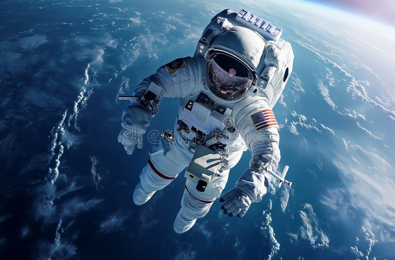 Astronaut Floating in Earth& X27;s Orbit Stock Photo - Image of ... Astronaut Floating in Earth& X27;s Orbit Stock Photo - Image of ...