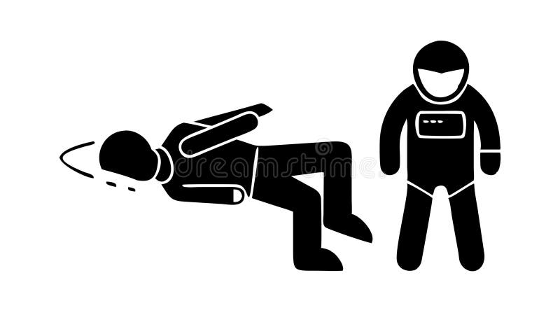 Astronaut in Zero Gravity, Space Floating, Weightlessness, Vector ...