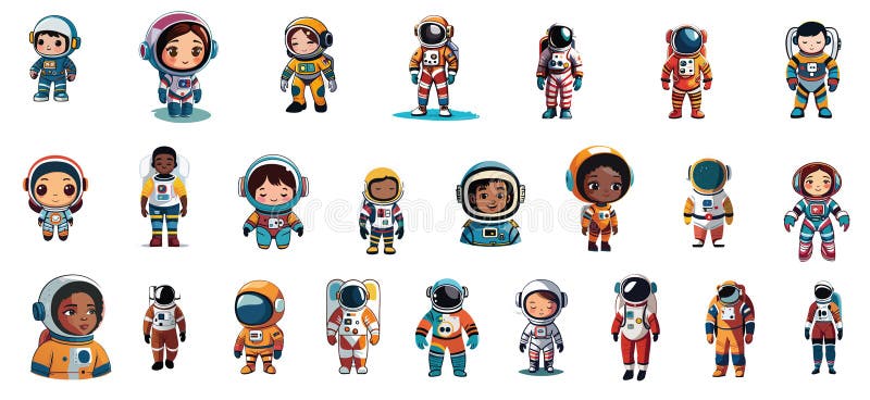 Astronaut Character Design Illustration. Stock Illustration ...
