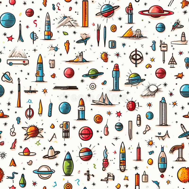 Astronautics Scribbles Stock Illustrations – 8 Astronautics Scribbles ...