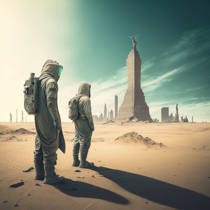 Astronauts on Another Planet are Studying the Remains of Another ...