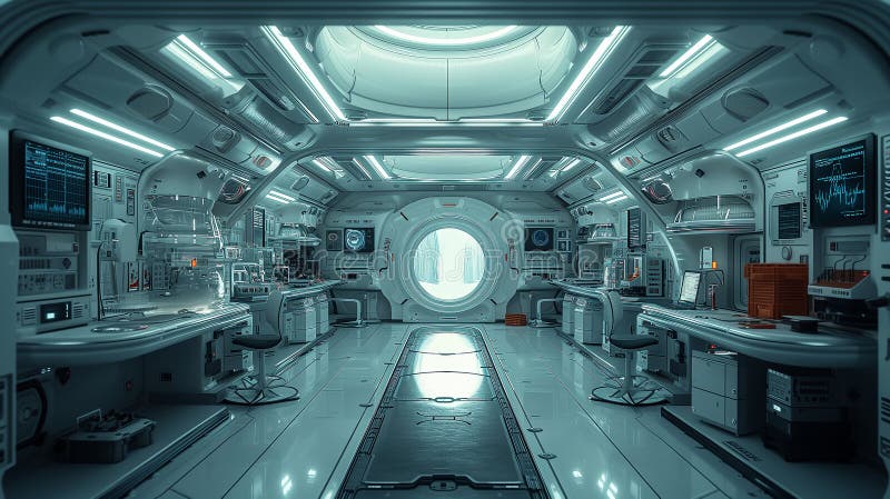 Astronauts Conduct Experiments in Lab. Space, Science, Exploration ...