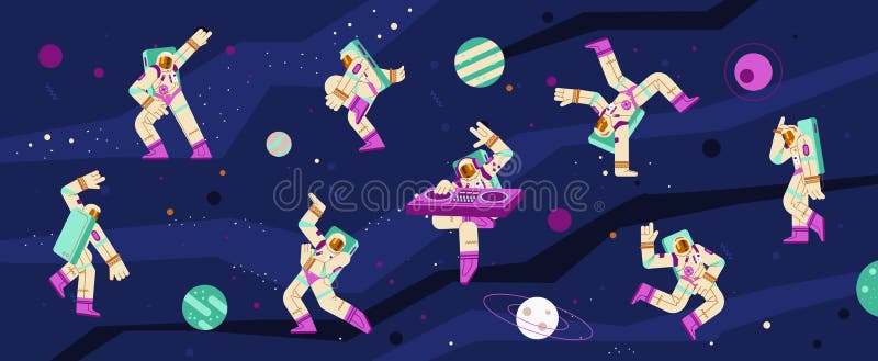 Disco Party Astronauts Stock Illustrations 51 Disco Party Astronauts