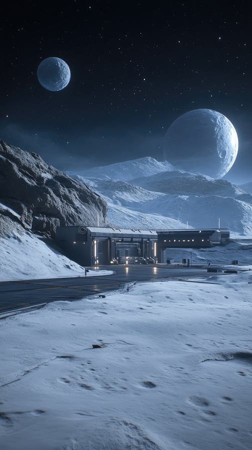 Astronauts Explore the Lunar Landscape with a Habitat Module and Rover ...