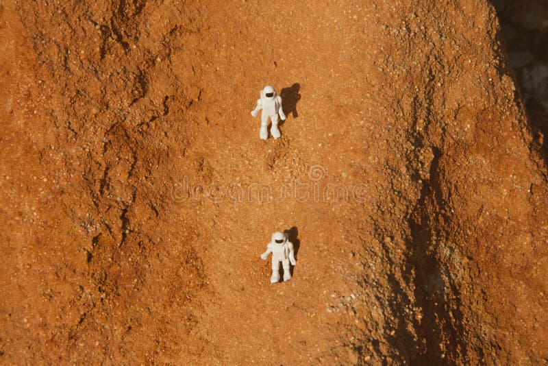 Astronauts Exploring Mars, Concept Stock Image - Image of discovery ...