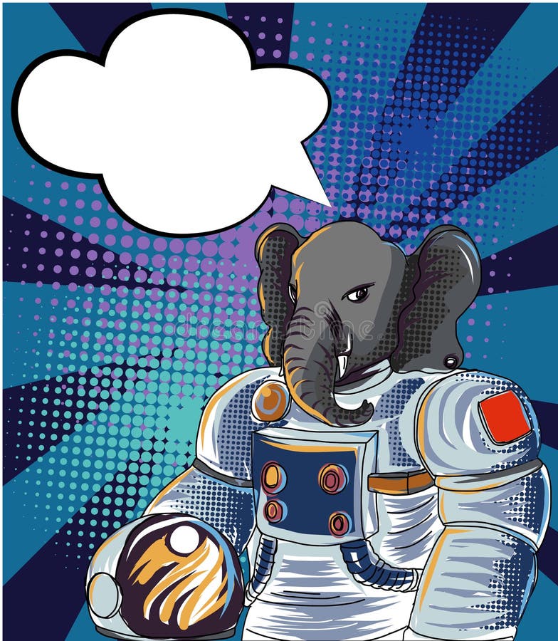 Space Man Comic Art.Astronauts Fly in the Space and Atmosphere ...