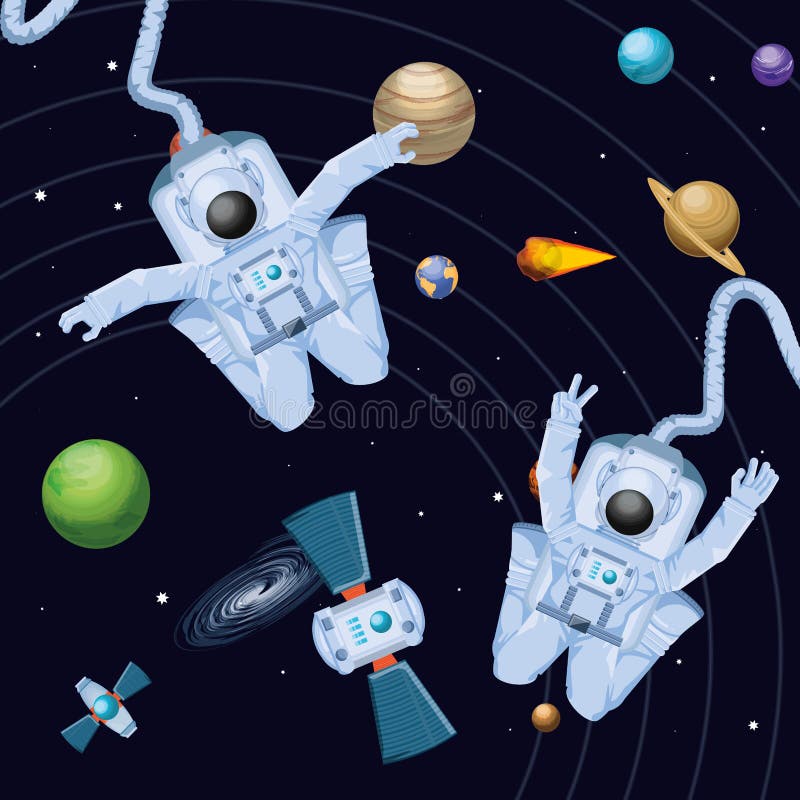 Spacesuit Characters Stock Illustrations – 580 Spacesuit Characters ...