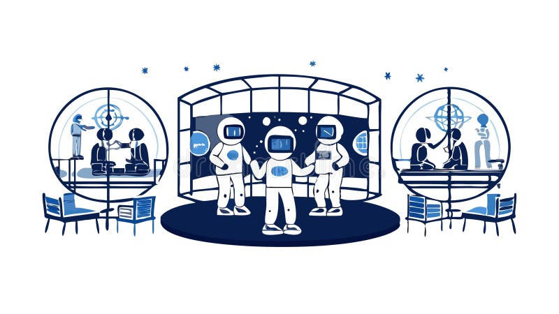 Astronauts Illustration Space Station Stock Illustrations – 1,026 ...