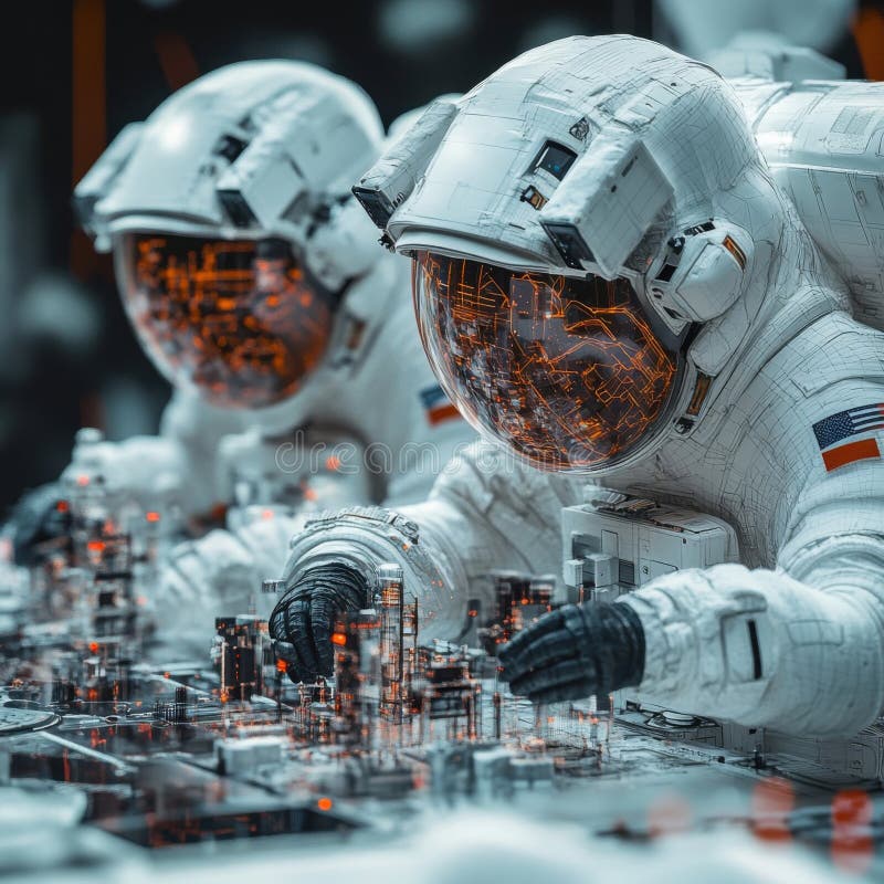 Astronauts Collaborates Stock Photos - Free & Royalty-Free Stock Photos ...