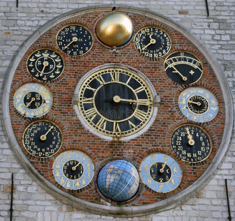 Astronomic clockworcks stock photo. Image of clocks, calendar - 10764822