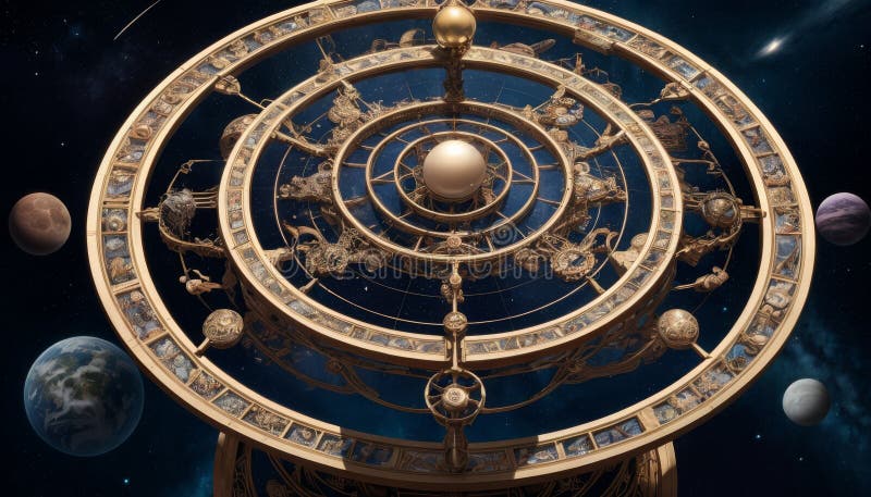 Astronomical Celestial Model Stock Image - Image of galactic ...