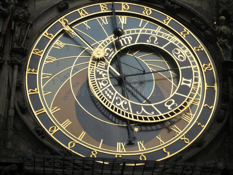 Astronomical clock stock image. Image of astrological - 10700415