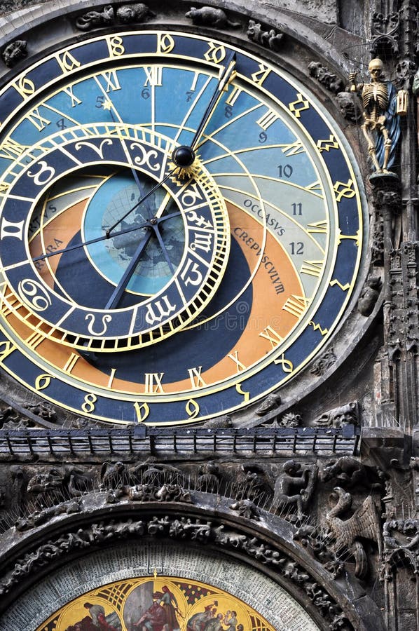 Astronomical clock stock image. Image of statue, rock - 22818215