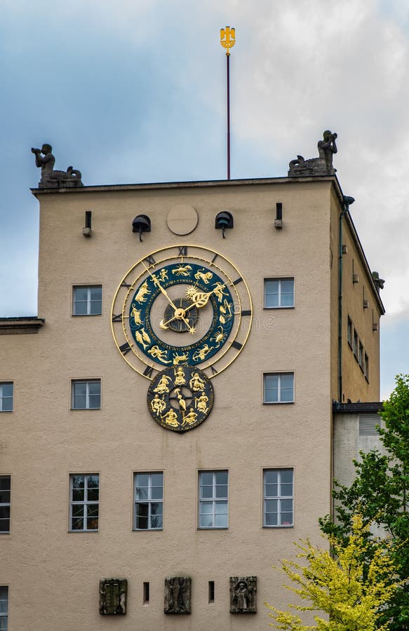 Astronomical Clock at Deutsches Museum, Munich in Bavaria, Germany ...