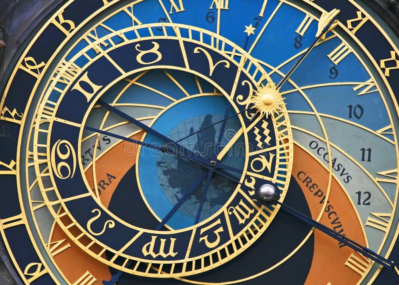 The Astronomical Clock in Old Town Square Stock Photo - Image of ...