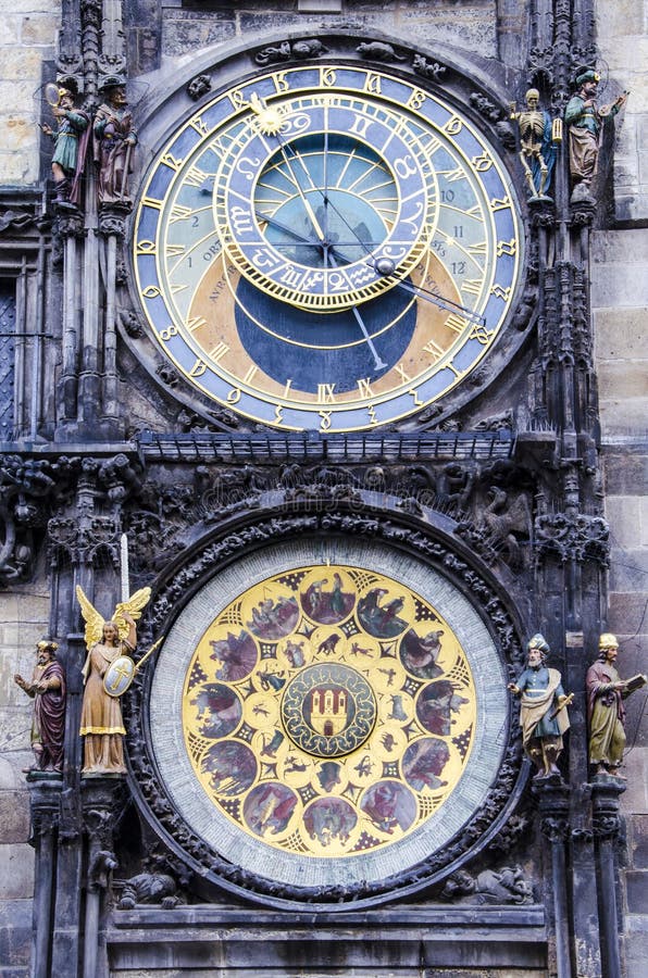 Astronomical clock stock image. Image of astrology, city - 43162985
