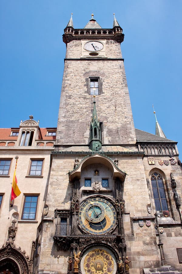 The Famous Astronomical Clock, Prague Stock Photo - Image of ...
