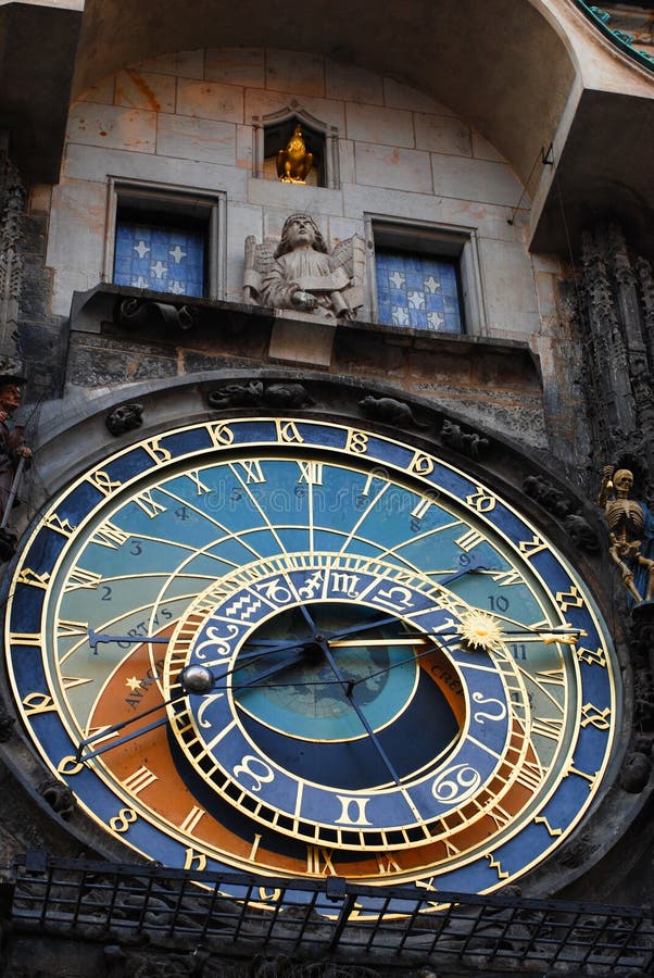 Prague clock stock image. Image of astronomical, travel - 26560117