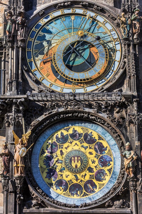 Astronomical Clock, Prague, Chech Republic. Europe Stock Image - Image ...
