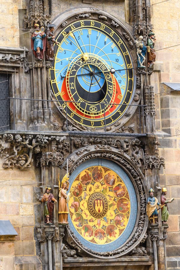 Astronomical Clock in Prague Stock Image - Image of astronomy, building ...