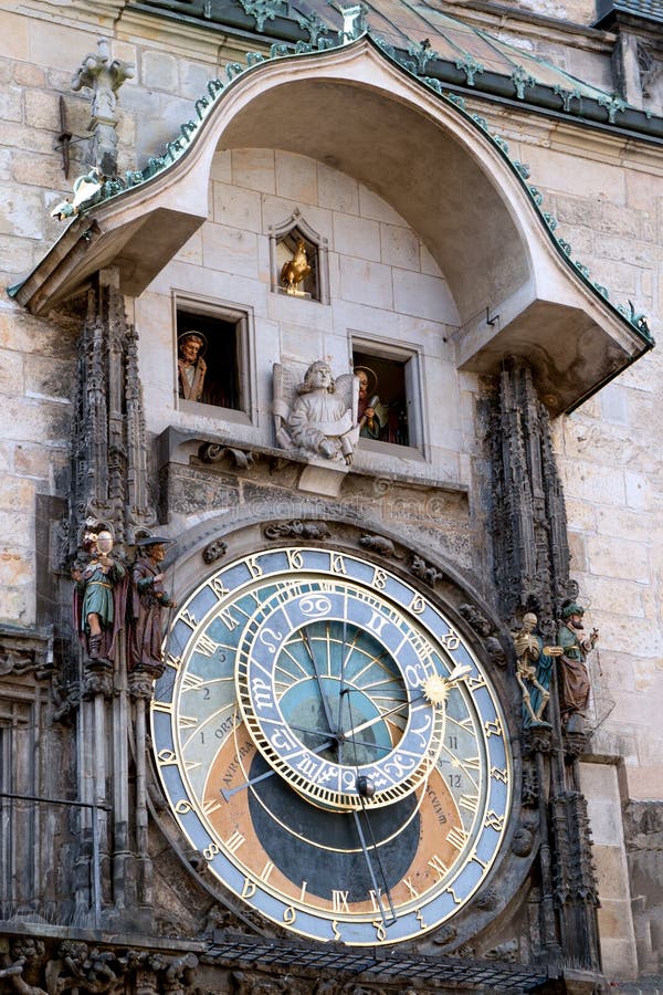 Astronomical Clock in Prague. Stock Image - Image of zodiac, solar ...