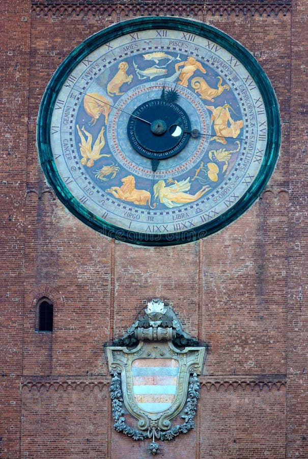 Astronomical Clock, Torrazzo Tower Stock Image - Image of historic ...