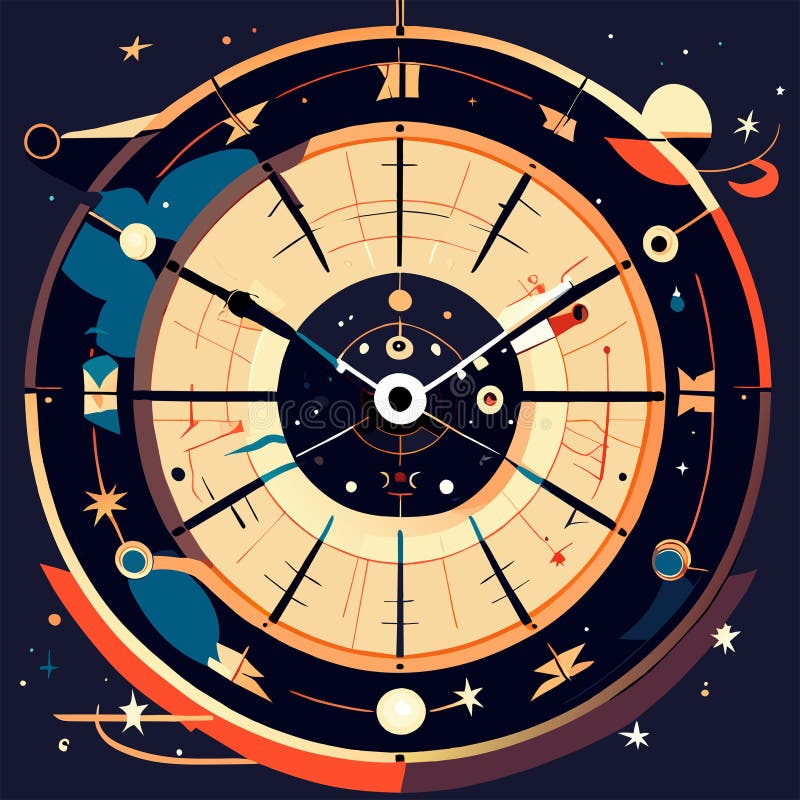 Astronomical Clock Vector Stock Illustrations – 400 Astronomical Clock ...