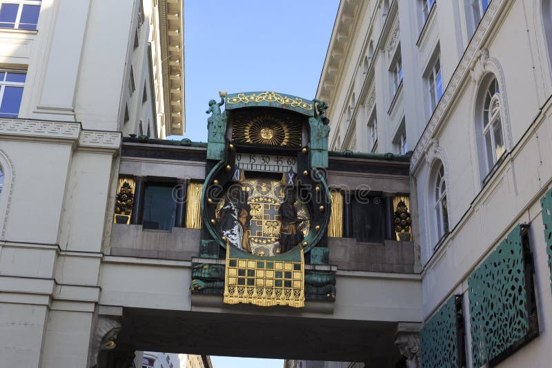 Astronomical clock Vienna stock image. Image of place - 46351363