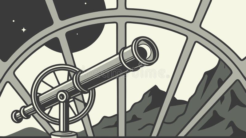 Compass Map Telescope stock vector. Illustration of hunt - 70934390