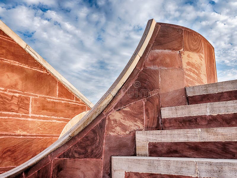 Red Sandstone Structures at the Jantar Mantar Stock Photo - Image of ...