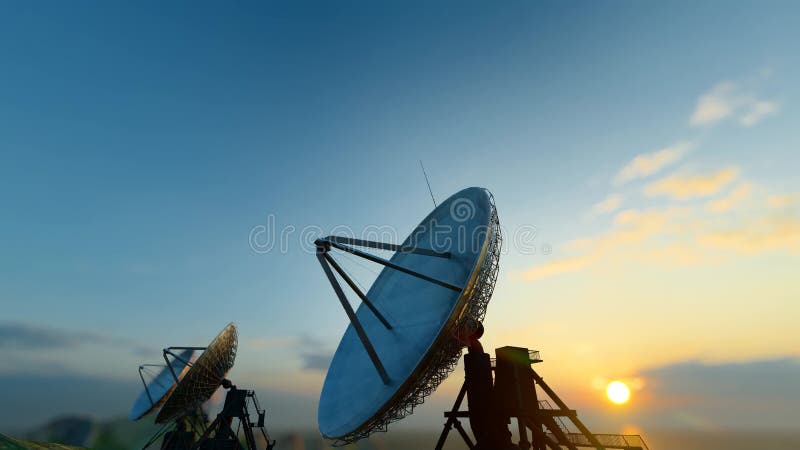 Astronomical Observation with Radar Equipment Stock Footage - Video of ...