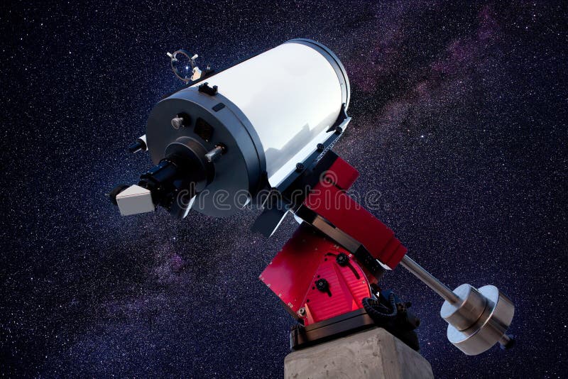 Astronomical Observatory Telescope Stars Night Stock Image - Image of ...