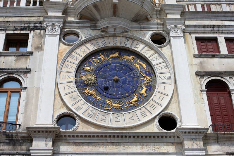 Astronomical St. Mark S Clock, Venice Stock Photo - Image of landmark ...
