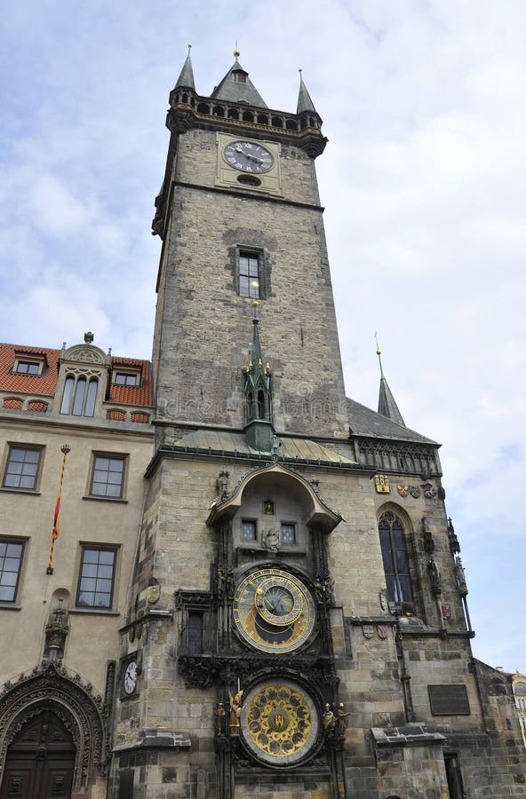 Astronomy Clock Tower from Prague in Czech Republic Stock Photo - Image ...