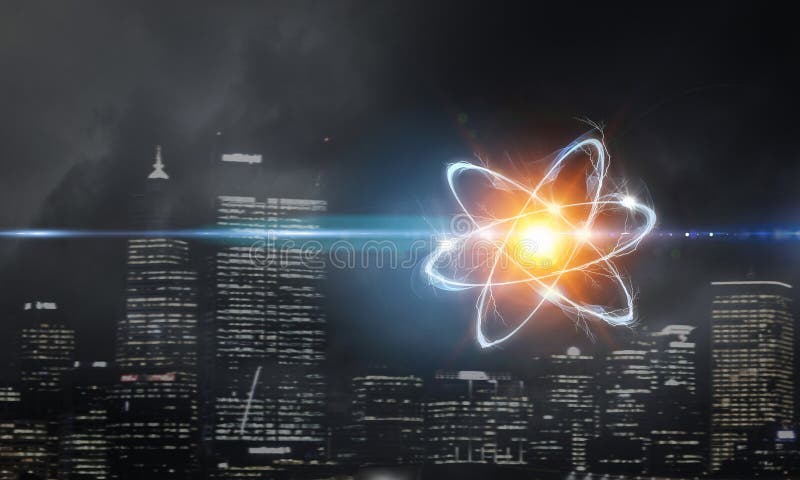 Astronomy concept backdrop stock illustration. Illustration of atomic ...