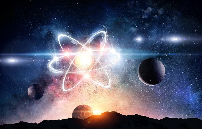 Astronomy concept backdrop stock illustration. Illustration of fusion ...