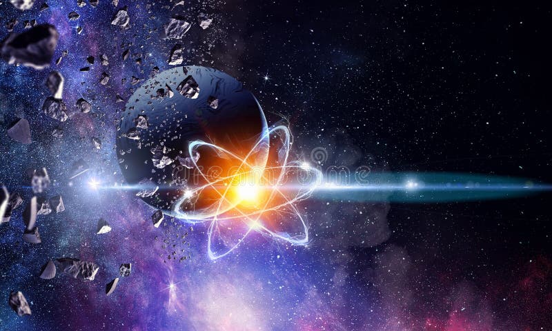 Astronomy concept backdrop stock illustration. Illustration of model ...