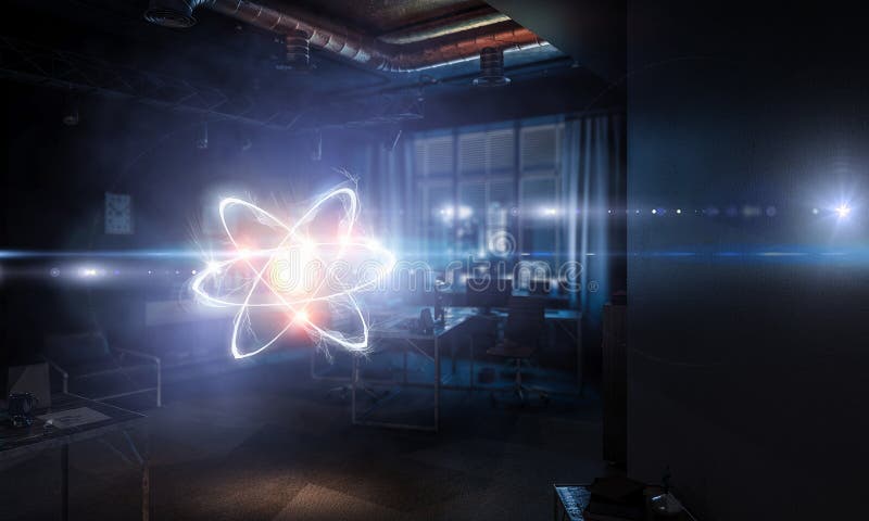 Astronomy concept backdrop stock illustration. Illustration of atomic ...