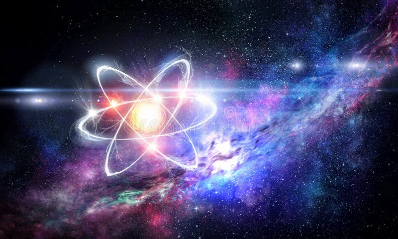 Astronomy concept backdrop stock illustration. Illustration of molecule ...