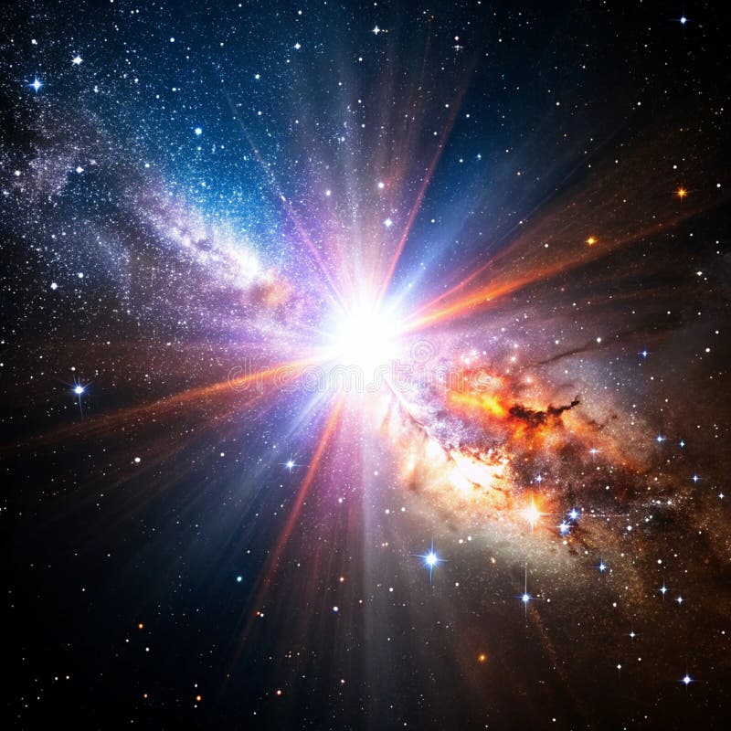 Astronomy Light Effect Isolated on White Background Stock Illustration ...