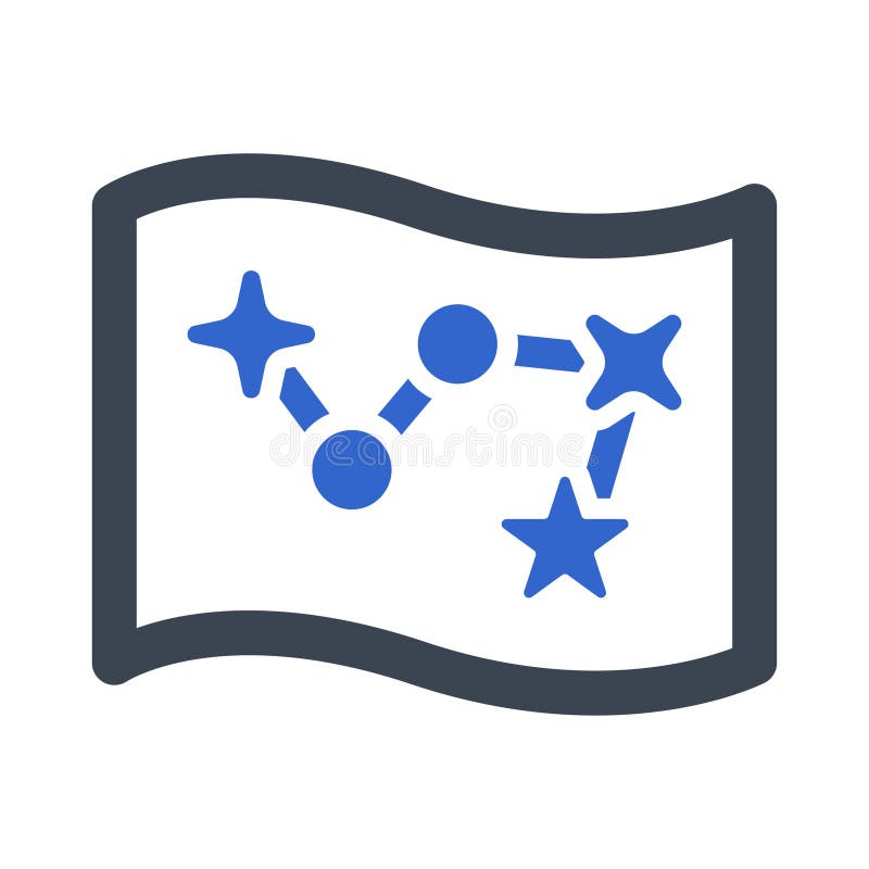 Astronomy map Icon stock vector. Illustration of night - 289943079