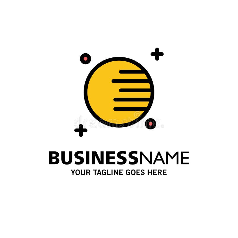 Astronomy, Planet, Space Business Logo Template. Flat Color Stock ...