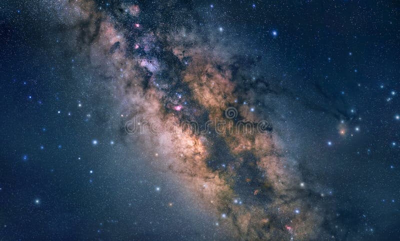 Astrophotography: the Milky Way Core Stock Image - Image of universe ...